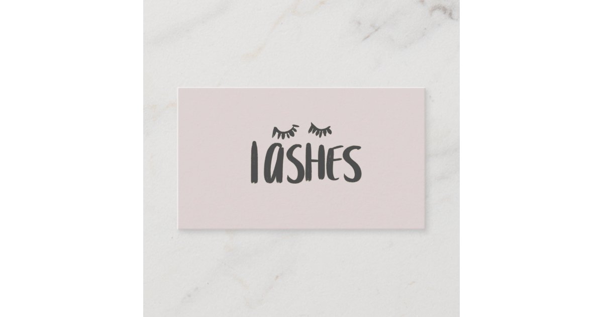 Lashes Business Card | Zazzle