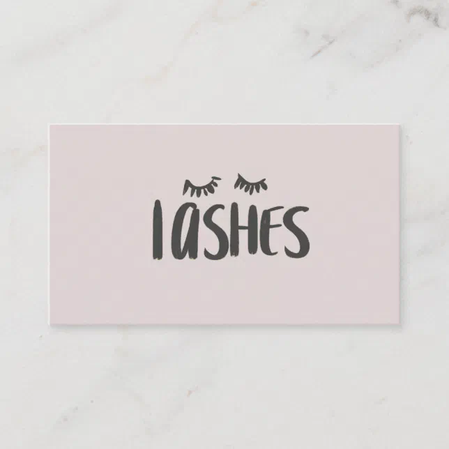 Lashes Business Card | Zazzle
