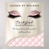 Lashes Eyelash Makeup Poster Pretty Eyes | Zazzle