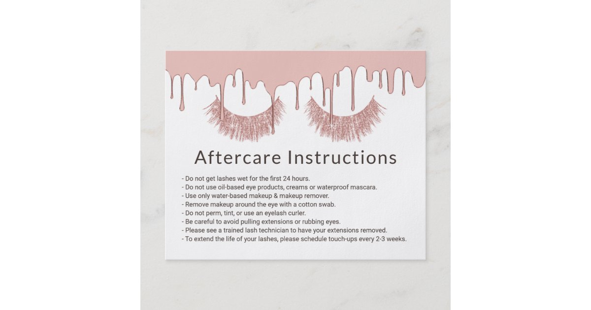 Makeup Aftercare Leaflet - Mugeek Vidalondon