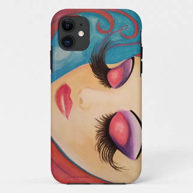 "Lashes" Phone Case Original Art by LaurieSmith | Zazzle