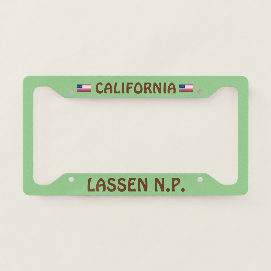 Lassen National Park License Plate Frame | Zazzle