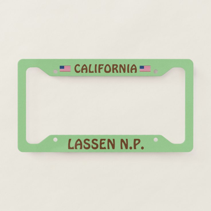 Lassen National Park License Plate Frame | Zazzle
