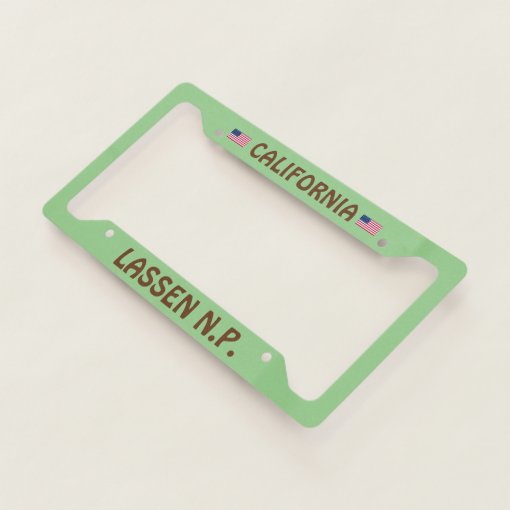 Lassen National Park License Plate Frame | Zazzle