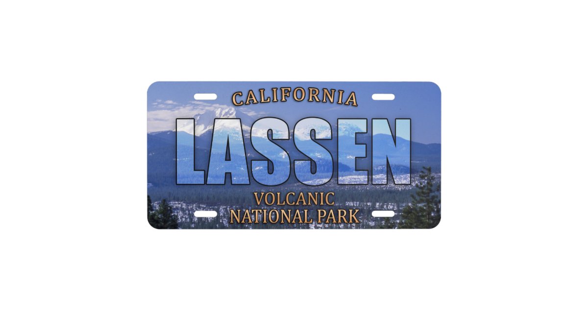 Lassen Volcanic National Park Front License Plate | Zazzle