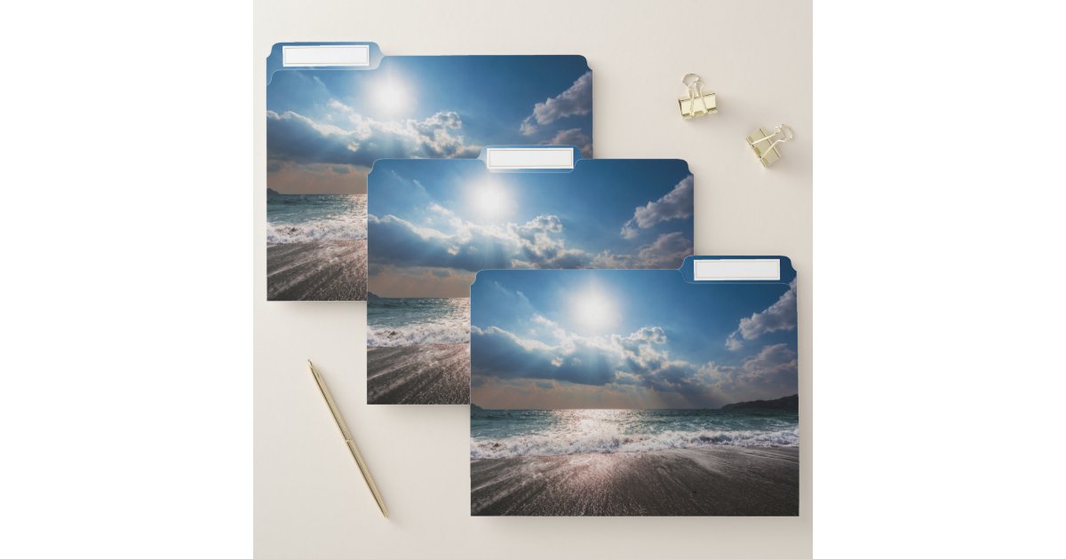 Last Day at the Beach File Folder | Zazzle
