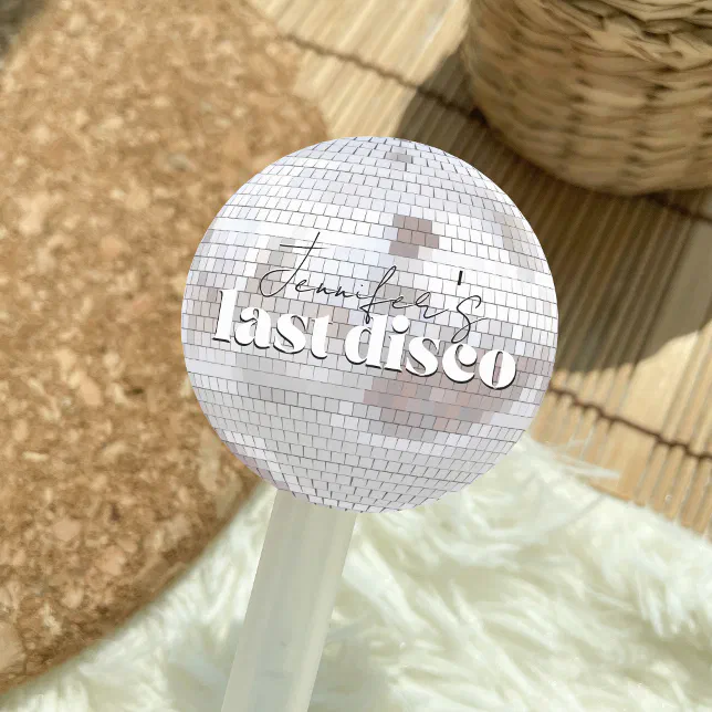 Last Disco 70s Dance Bachelorette Party Classic Round Sticker | Zazzle