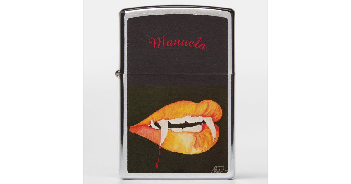 "Last Kiss" Vampire Zippo Lighter | Zazzle