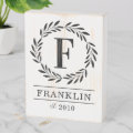 Last name letter sign-personalized last name sign | Zazzle