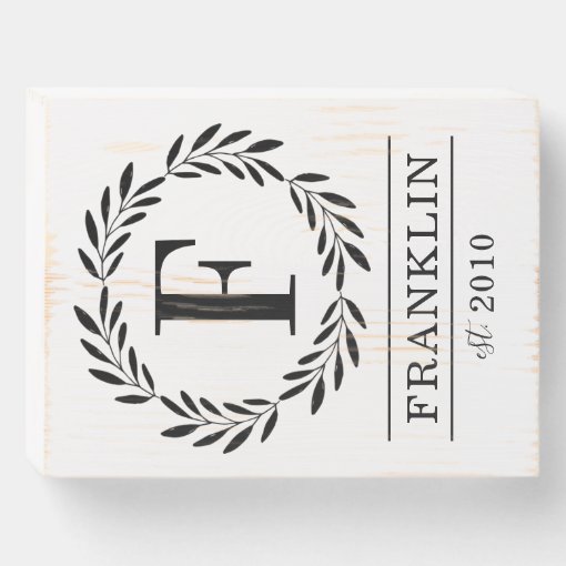 Last name letter sign-personalized last name sign | Zazzle