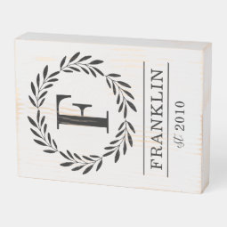 Last name letter sign-personalized last name sign | Zazzle