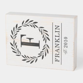 Last name letter sign-personalized last name sign | Zazzle