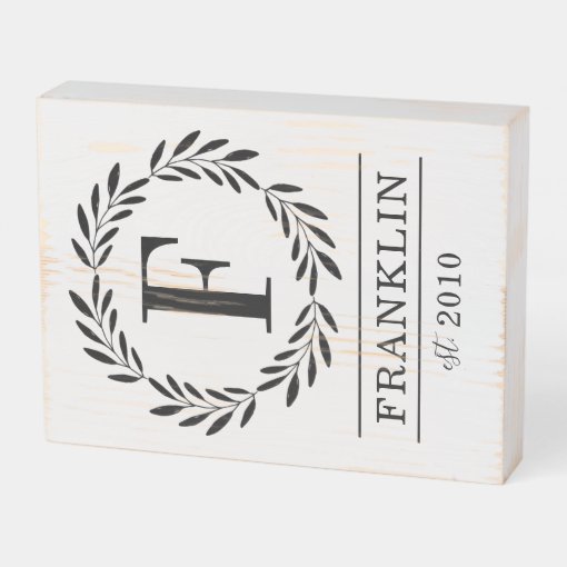 Last name letter sign-personalized last name sign | Zazzle