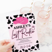 Last Rodeo Cowgirl Bachelorette Bridal Shower Invitation | Zazzle
