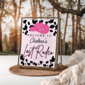 Last Rodeo Cowgirl Bridal Shower Bachelorette Sign | Zazzle