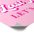 Last Rodeo Disco Cowgirl Bachelorette Welcome Poster | Zazzle