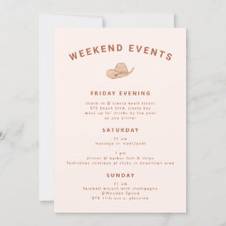 Last Rodeo Western Bachelorette Party Invitation | Zazzle