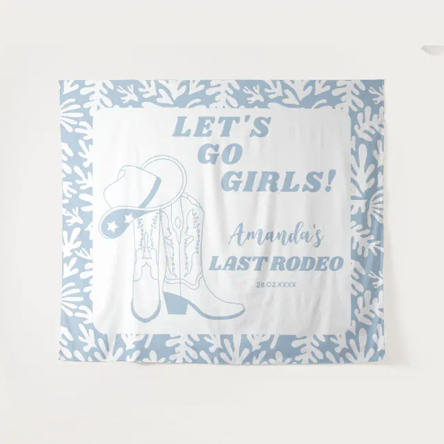 Last Rodeo Western Cowgirl Bachelorette Party Tapestry | Zazzle