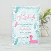 Last Splash Pool Bachelorette Weekend Itinerary Invitation | Zazzle