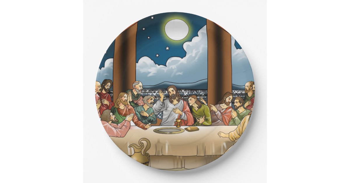 Last Supper Paper Plate | Zazzle