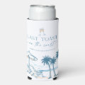Last Toast on the Coast Bachelorette Can Cooler | Zazzle