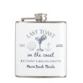 Last Toast On The Coast Beach Bachelorette Party Flask | Zazzle