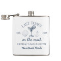 Last Toast On The Coast Beach Bachelorette Party Flask | Zazzle