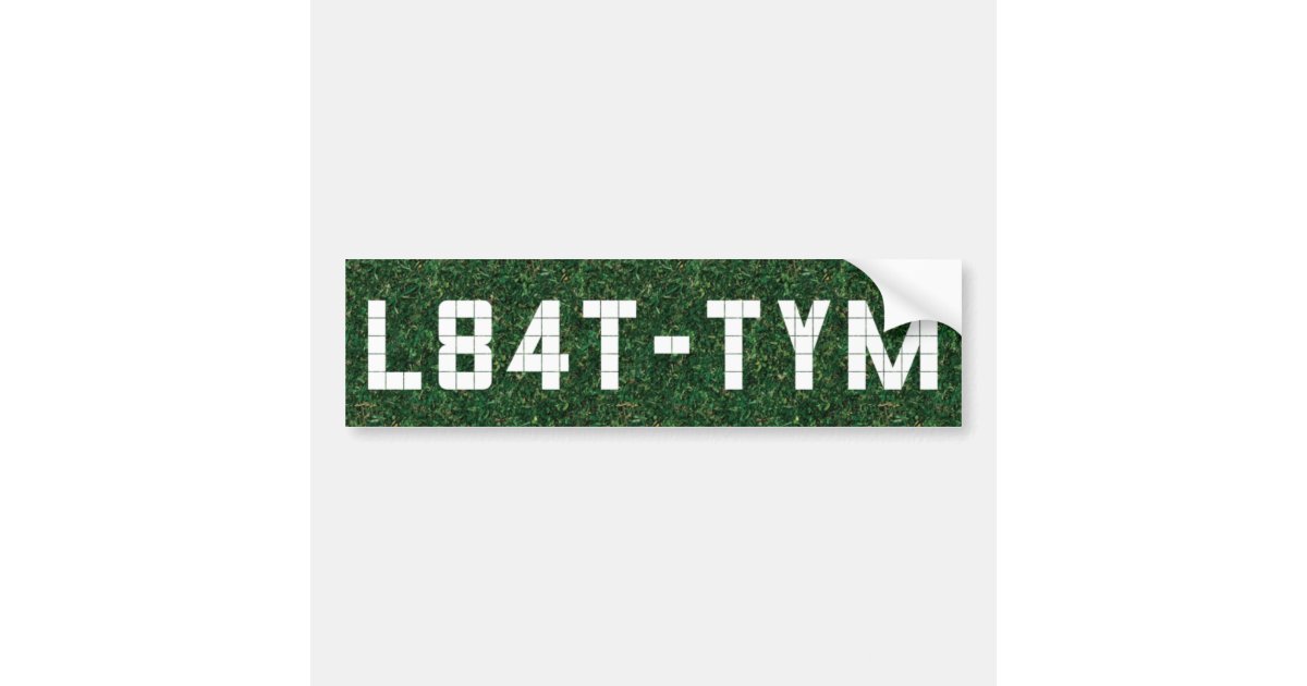 Late for Tee Time? Bumper Sticker | Zazzle