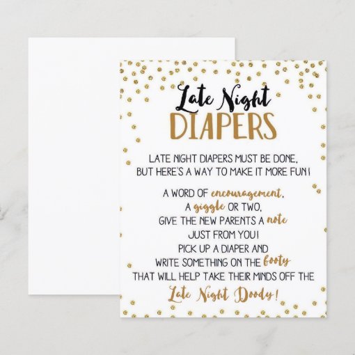 Late Night Diapers Sign Diaper Thoughts Sign Baby | Zazzle