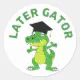 Later Gator Graduation Funny Sticker | Zazzle