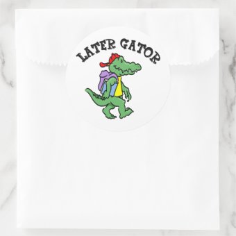Later Gator Sticker | Zazzle
