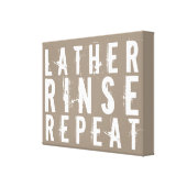 Lather Rinse Repeat Trendy Bathroom Wall Decor | Zazzle