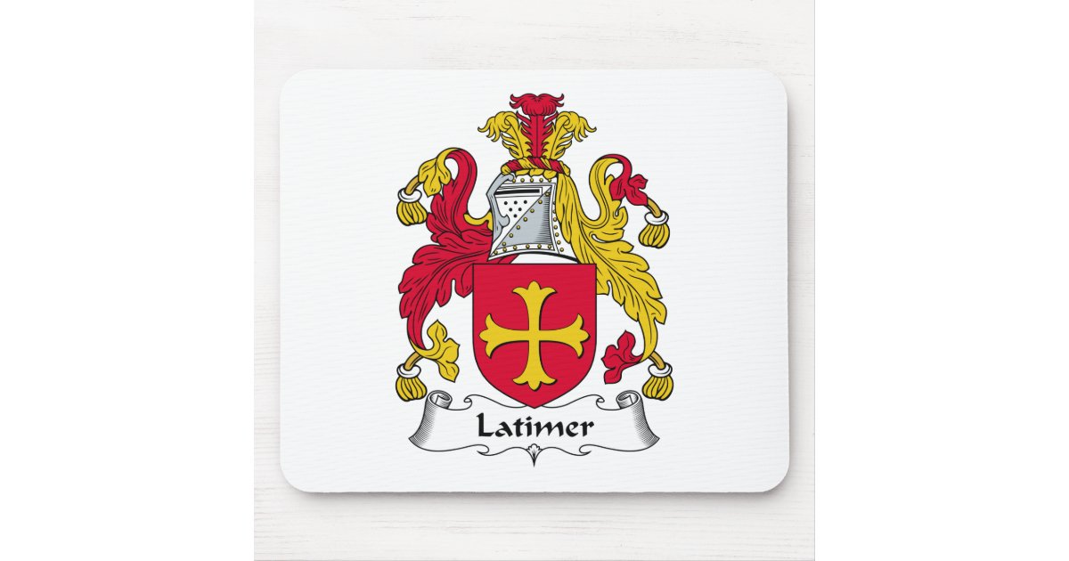 Latimer Family Crest Mouse Pad | Zazzle