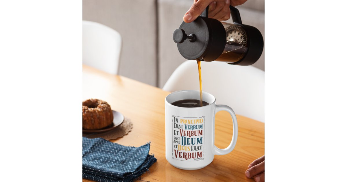 Latin Bible Verse In Principio Erat Verbum Coffee Mug | Zazzle