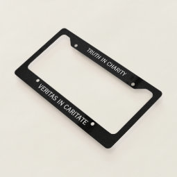 LATIN CATHOLIC PRAYER RELIGIOUS QUOTE LICENSE PLATE FRAME | Zazzle