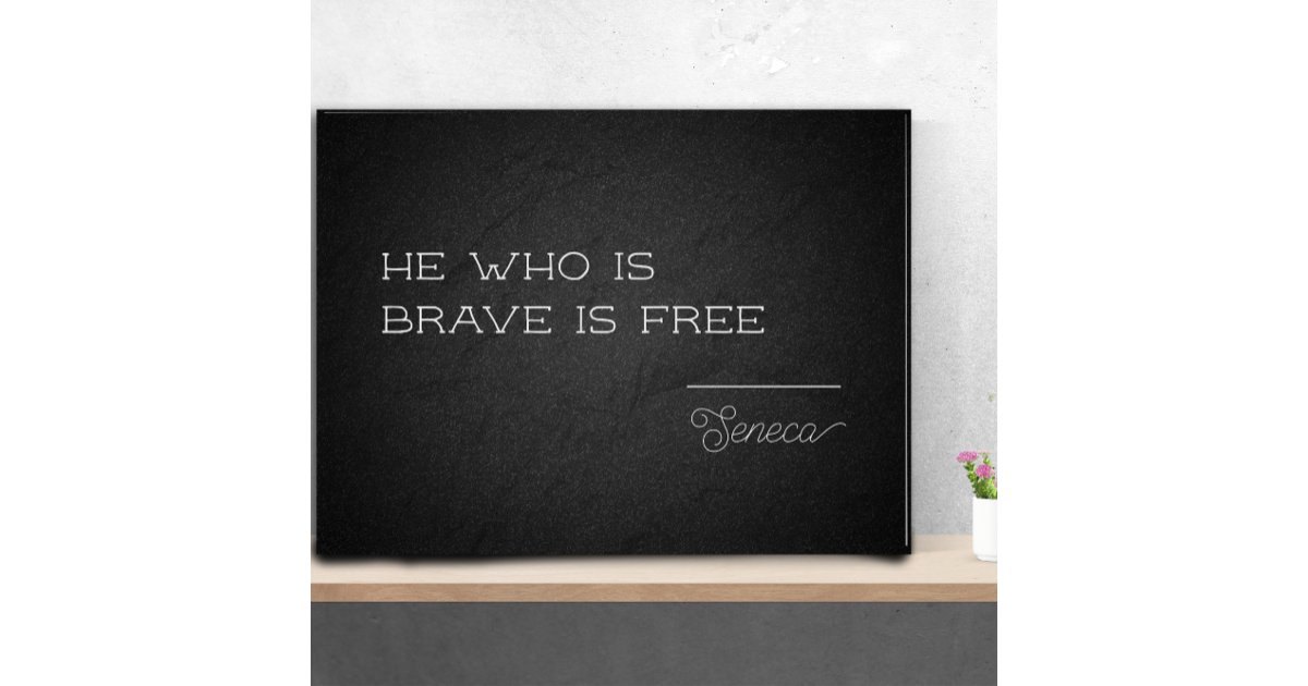 Latin quote seneca freedom graduate poster | Zazzle