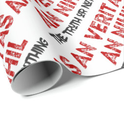 Latin Truth Quote Wrapping Paper | Zazzle