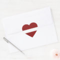 Latvia Flag Heart Sticker | Zazzle