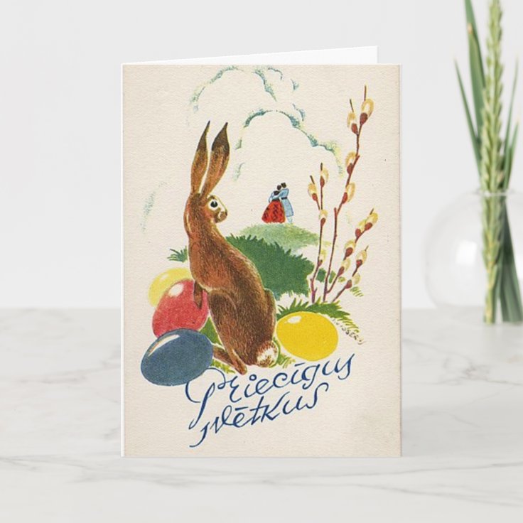 Latvian Easter card | Zazzle