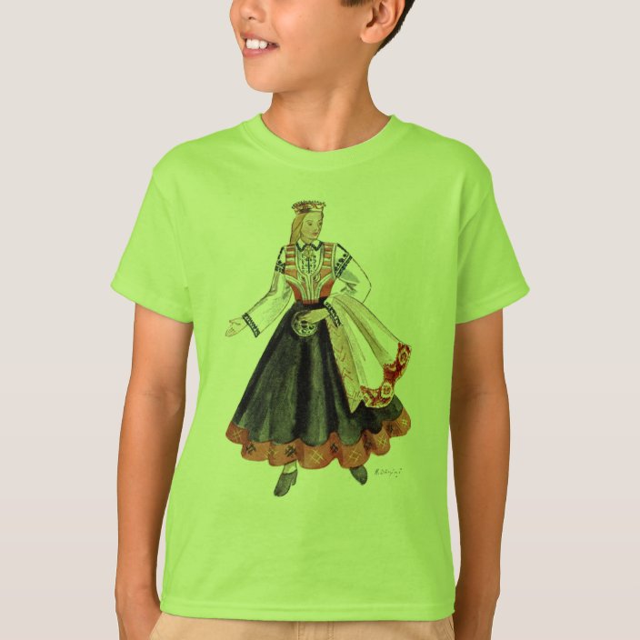 Latvian Tautu meita T-Shirt | Zazzle.com