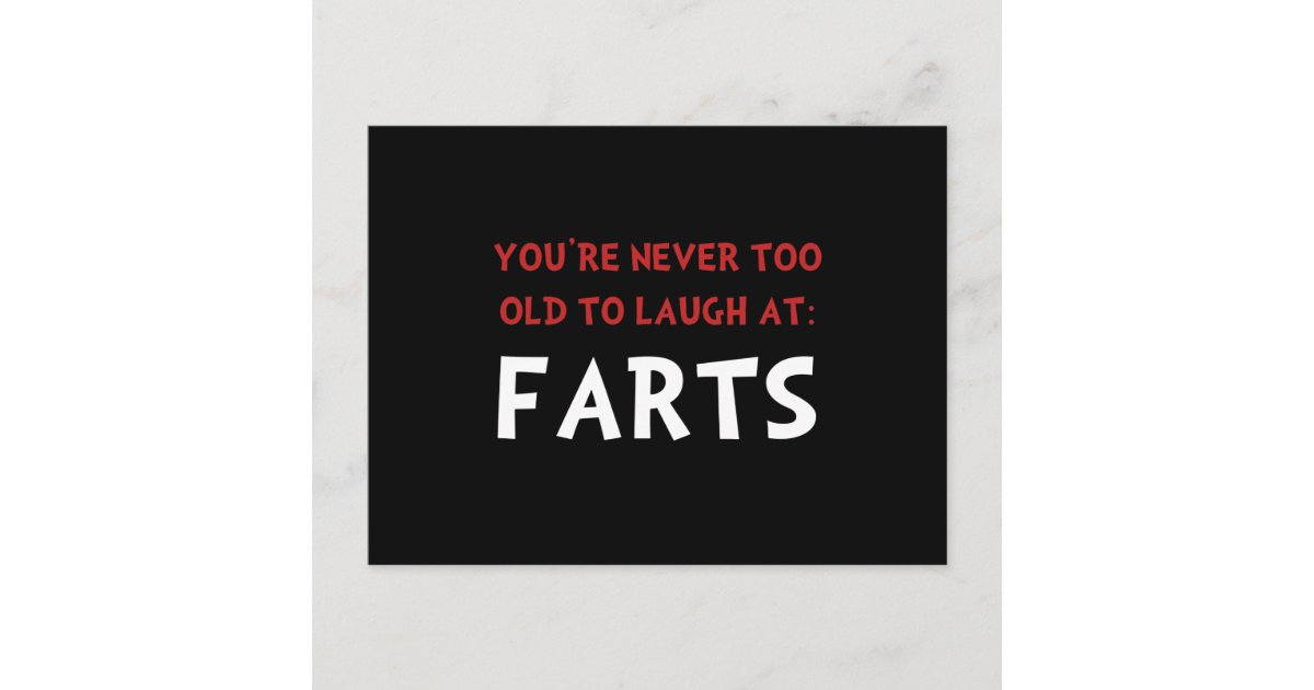 Laugh Farts Postcard | Zazzle