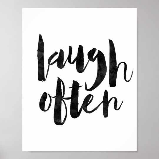 Laugh Often Poster | Zazzle.com