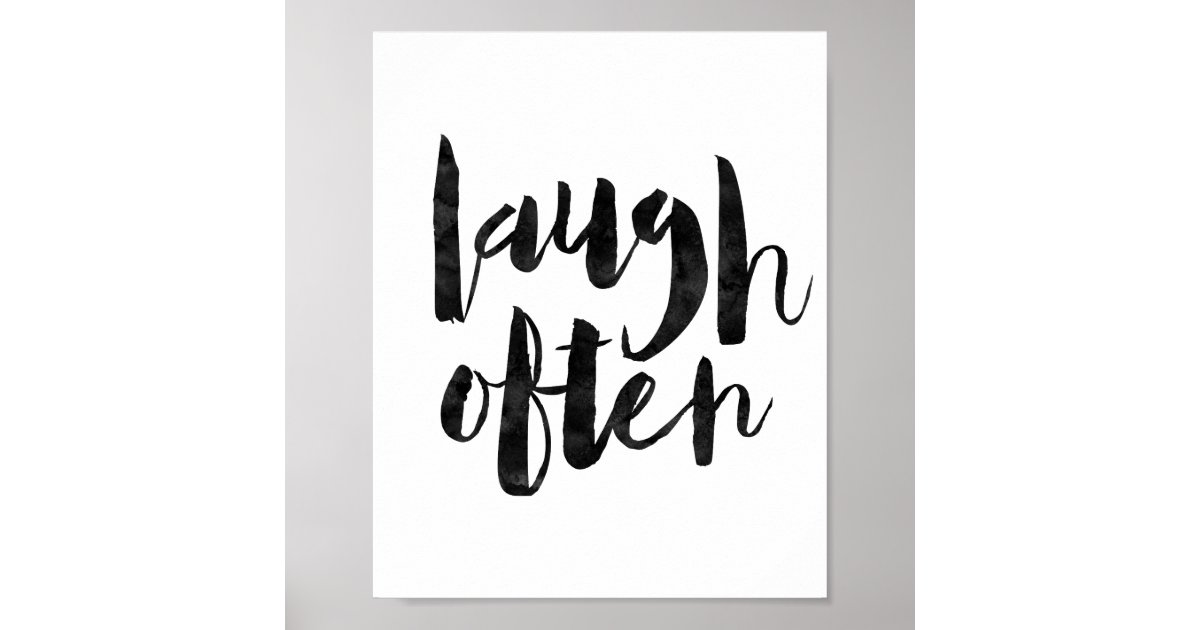 Laugh Often Poster | Zazzle