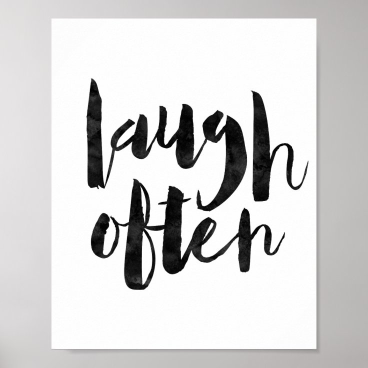 Laugh Often Poster | Zazzle