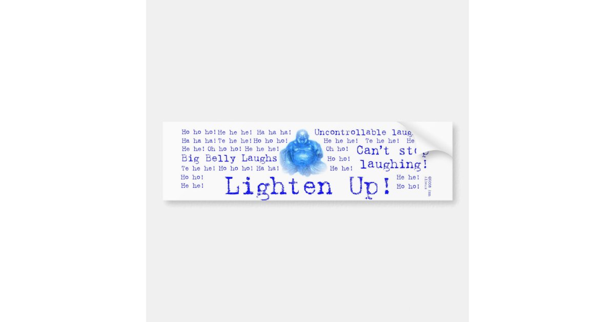 Laughing Buddha (1) Bumper Sticker | Zazzle