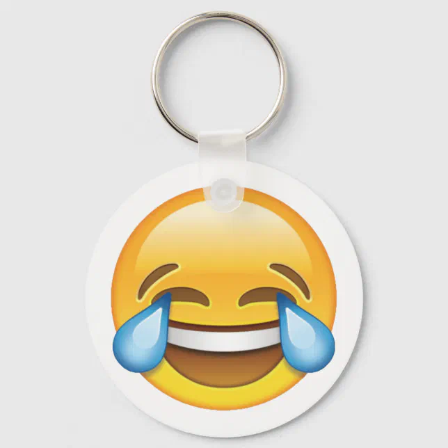 Laughing Crying Tears of Joy emoji Keychain | Zazzle