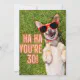 Laughing Dog 30th Birthday Card | Zazzle