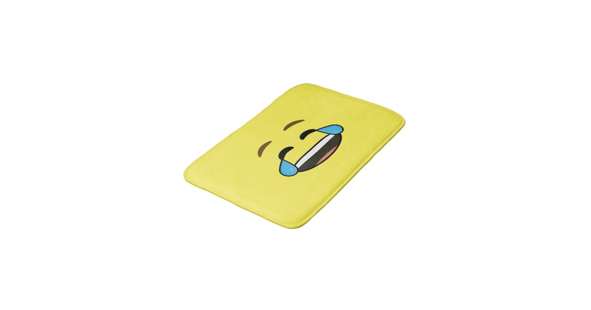 Laughing Emoji Bath Mat | Zazzle