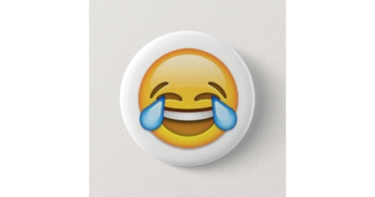 Laughing Emoji Button | Zazzle