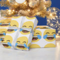 Laughing Emoji Wrapping Paper | Zazzle